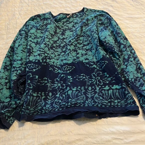 Geeta | Tops | Copy 0 Cotton Womens Indian Print Long Sleeve Top Medium ...
